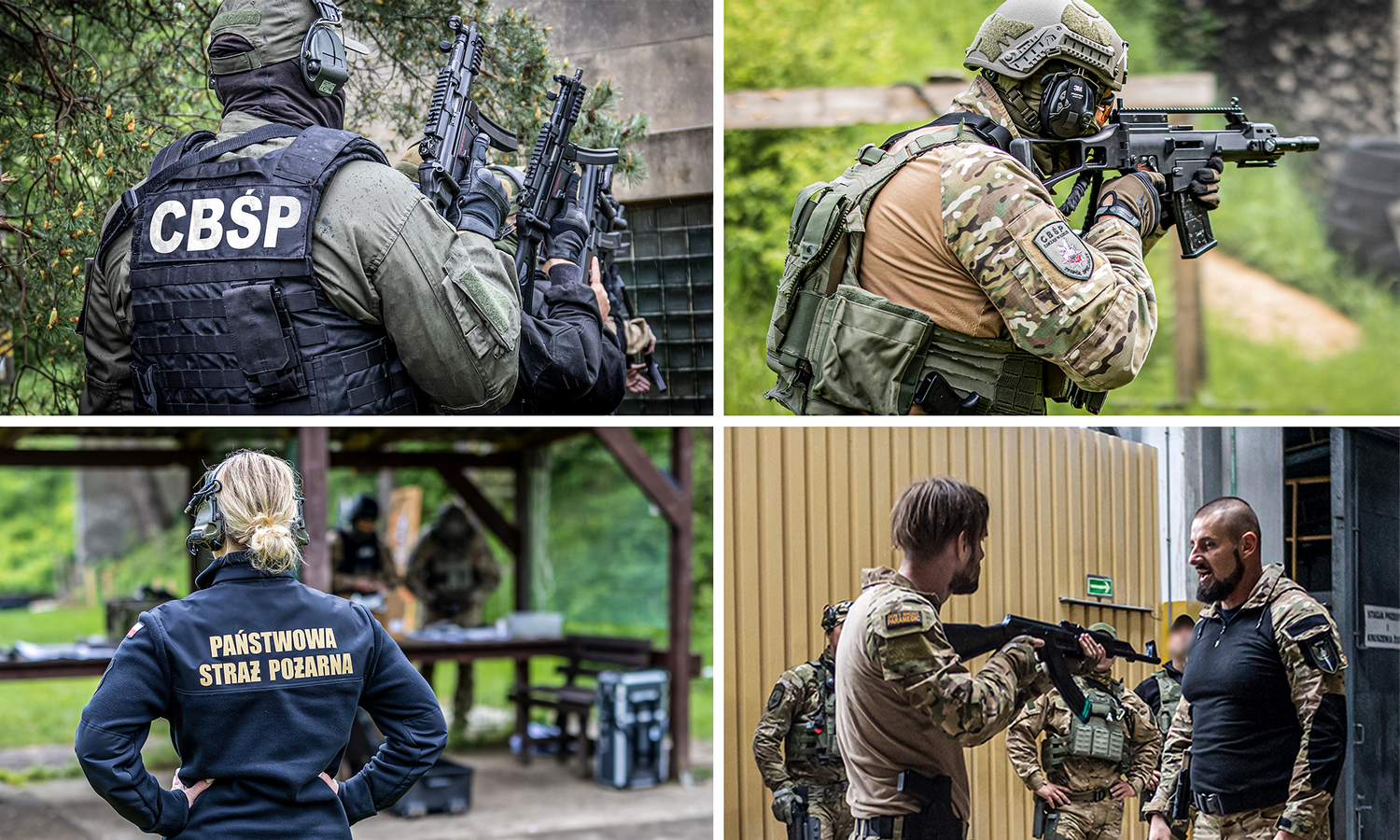 Ćwiczenia zespołów specjalnych CBŚP z taktyki CQB, technik Krav Maga ...